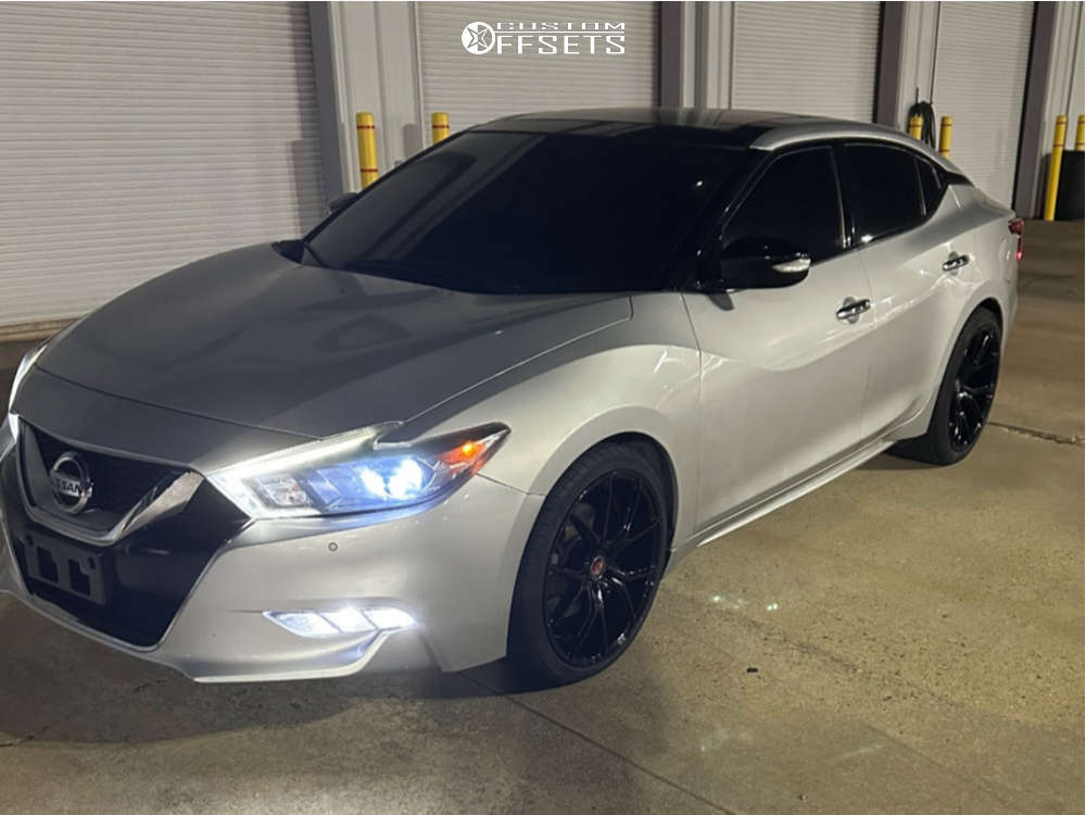 2017 Nissan Maxima with 20x8.5 35 Curva C42 and 245/35R20 Vercelli ...