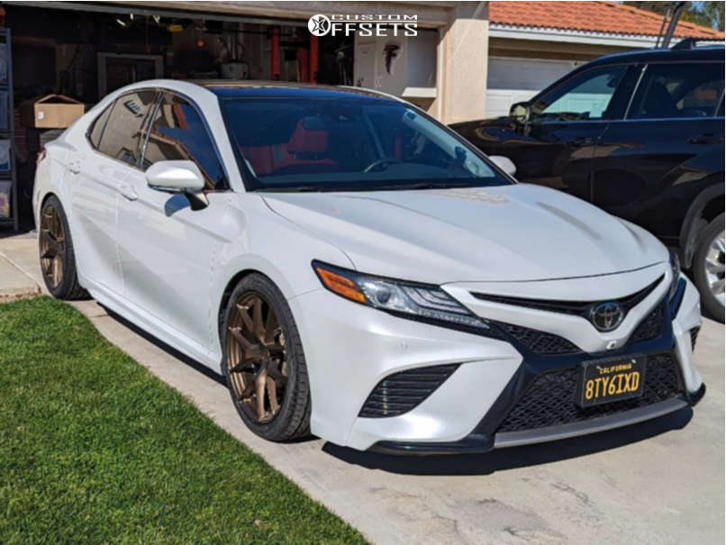 2019 Toyota Camry with 19x8.5 35 Aodhan Aff7 and 245/40R19 General G ...