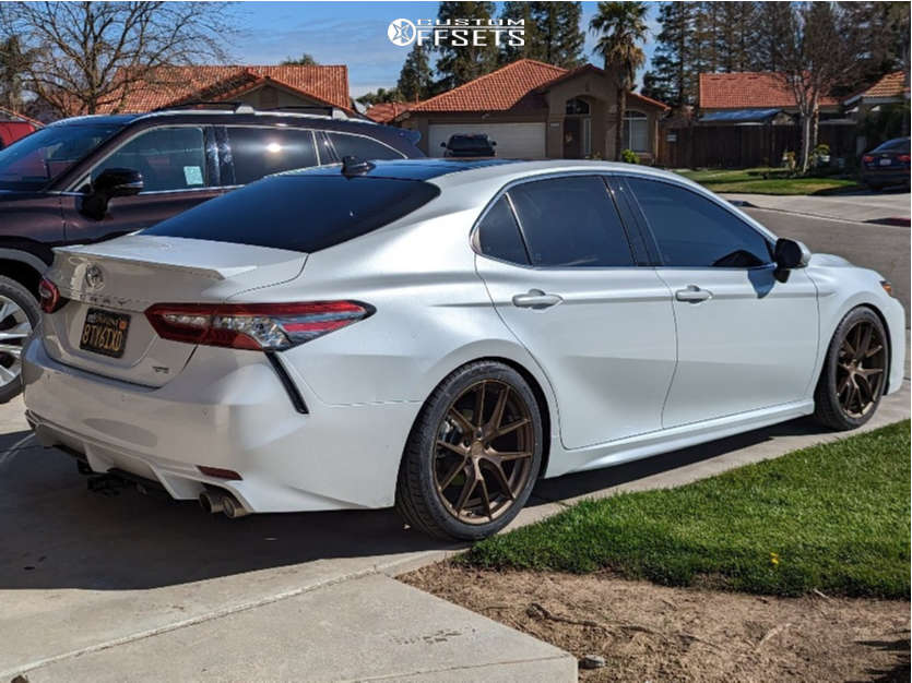 2019 Toyota Camry with 19x8.5 35 Aodhan Aff7 and 245/40R19 General G ...
