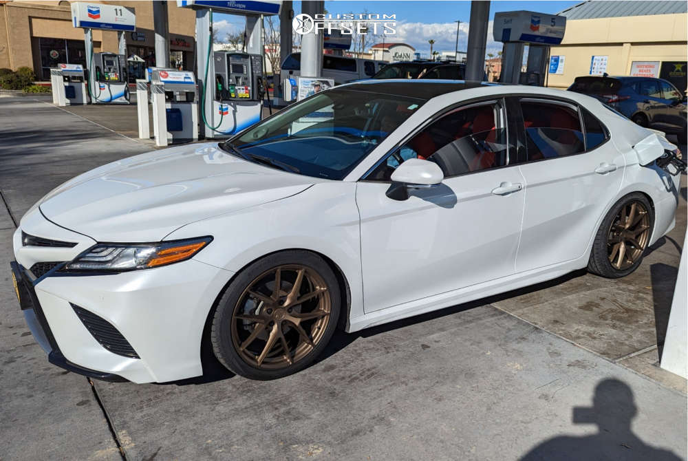 2019 Toyota Camry with 19x8.5 35 Aodhan Aff7 and 245/40R19 General G ...