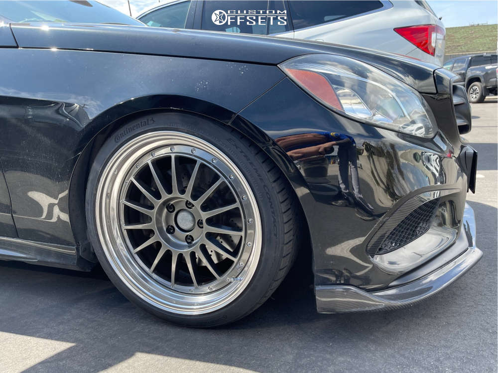 2014 Mercedes-Benz E350 with 19x9 37 SSR Professor Tf1 and 245/35R19 ...