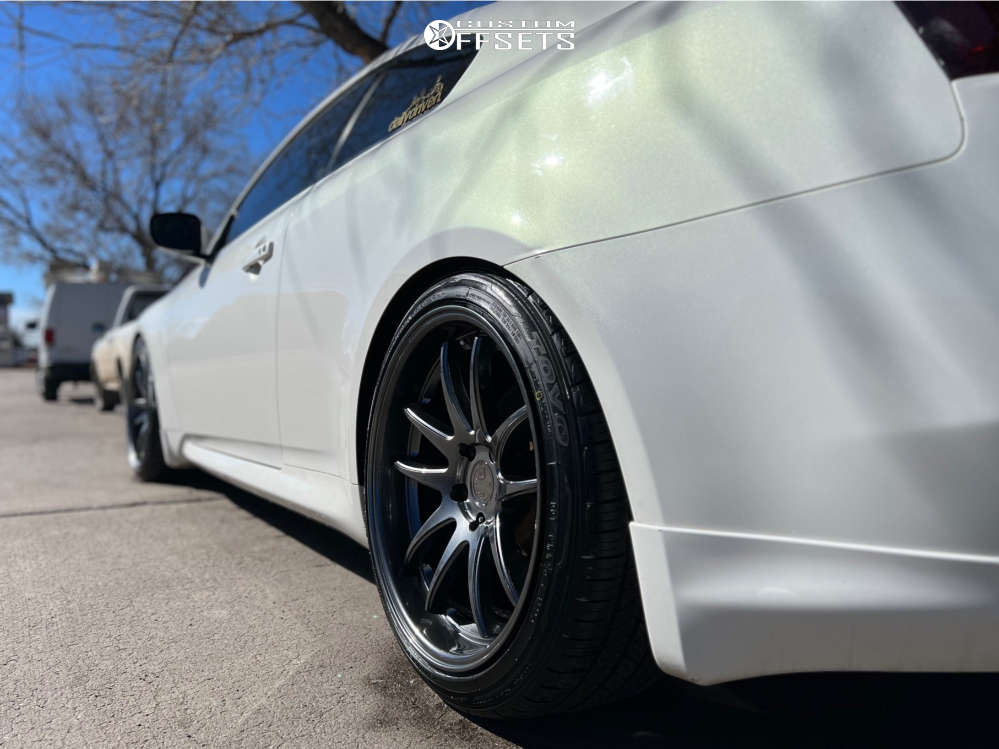 2011 INFINITI G37 with 19x9.5 15 Aodhan Ds02 and 235/40R19 Toyo Tires ...