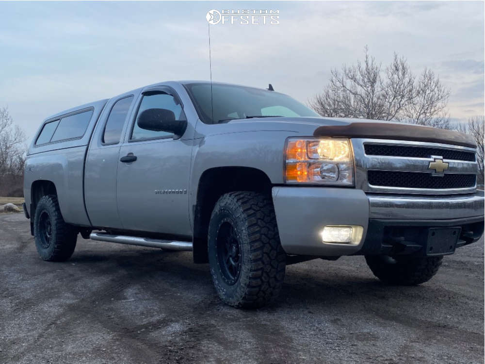 2007 Chevrolet Silverado 1500 with 17x8.5 25 Icon Alloys Six Speed and ...