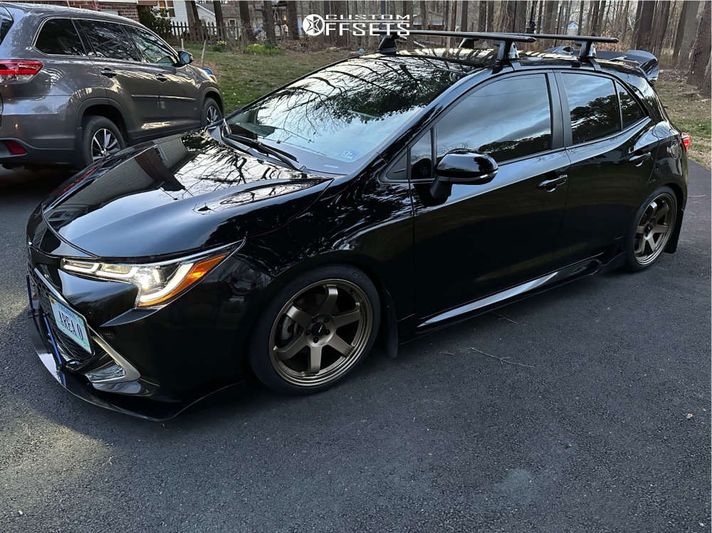 2019 Toyota Corolla With 18x8 5 35 Avid1 Av6 And 225 40r18 Continental