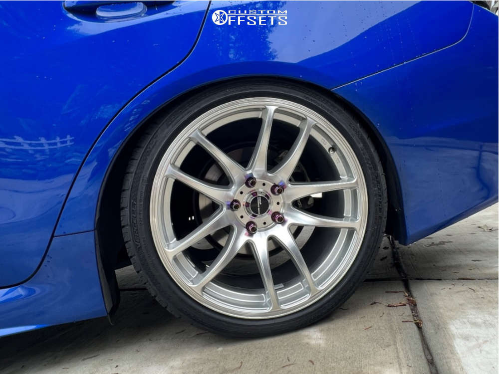 2017 Subaru WRX with 18x9.5 35 Vors Tr4 and 255/35R18 Vercelli Strada ...