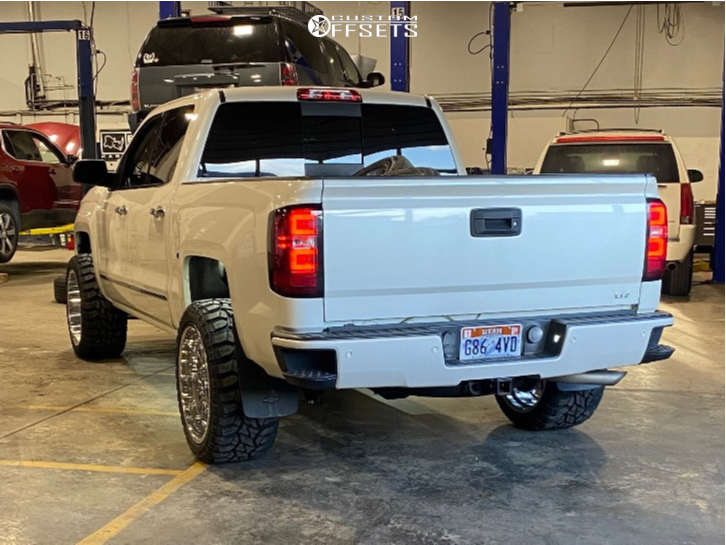 2015 Chevrolet Silverado 1500 with 22x12 -44 KG1 Forged Clockwork and ...