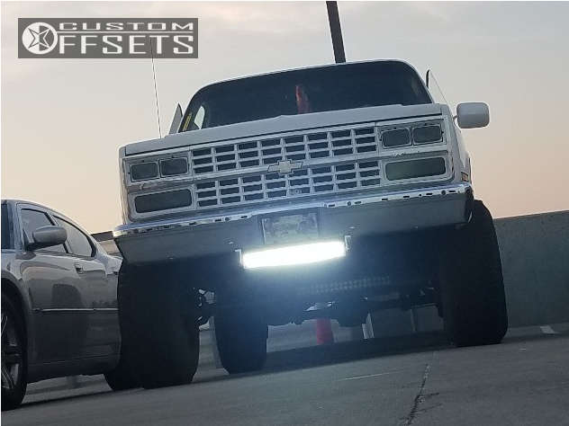 1989 Chevrolet V1500 Suburban with 15x10 -45 Bart Wheels Super Trucker ...