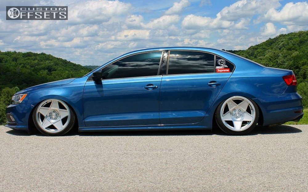 2015 Volkswagen Jetta with 18x8.5 42 3SDM 0.05 and 205/40R18 Nankang AS ...