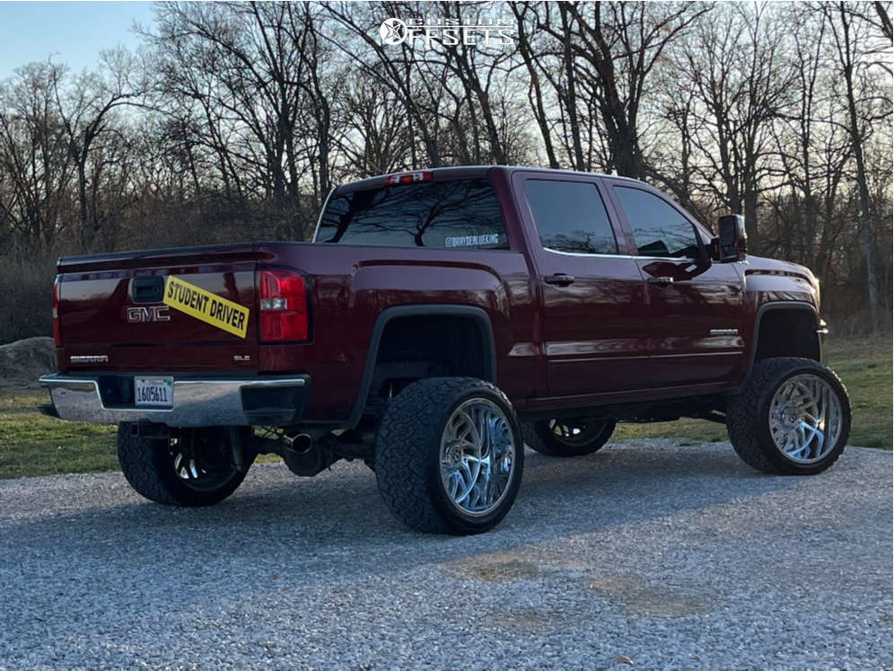 2016 GMC Sierra 1500 with 22x14 -76 TIS 544c and 33/14.5R22 Venom Power Terra Hunter X/t and ...