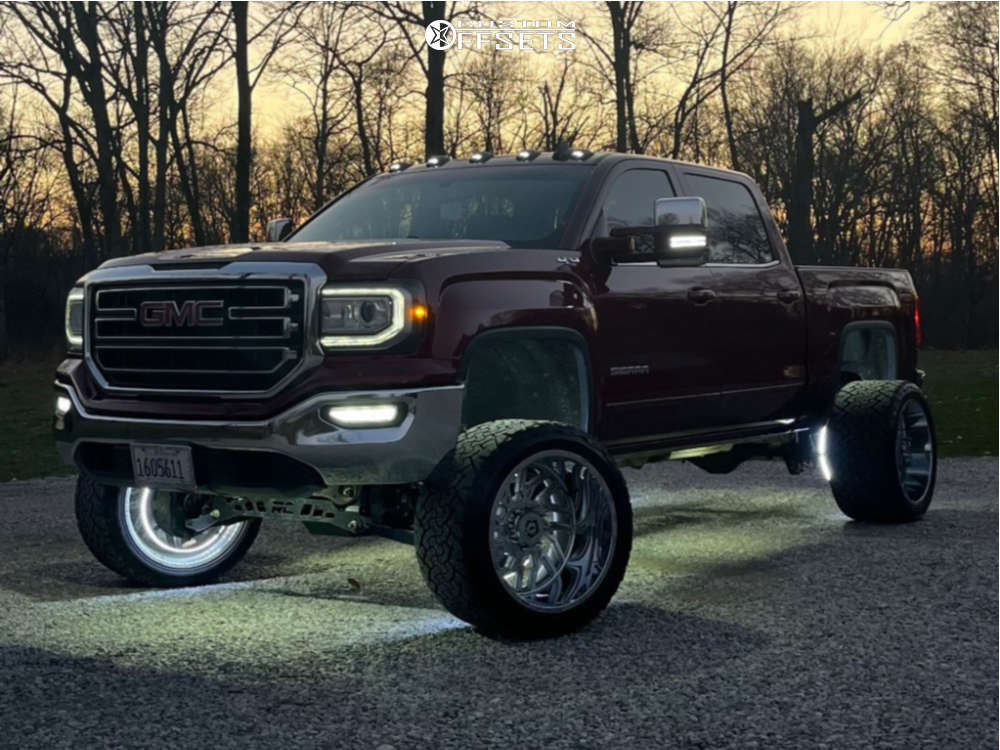 2016 GMC Sierra 1500 with 22x14 -76 TIS 544c and 33/14.5R22 Venom Power Terra Hunter X/t and ...