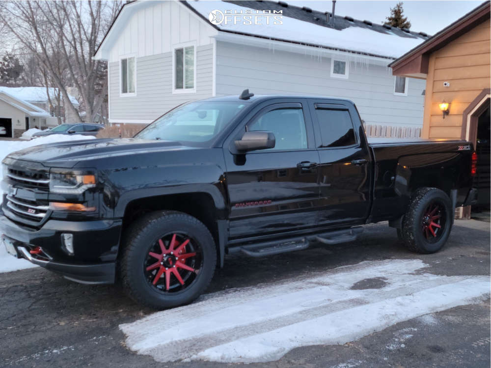 2017 Chevrolet Silverado 1500 with 20x10 -19 Alloy Ion Style 143 and ...