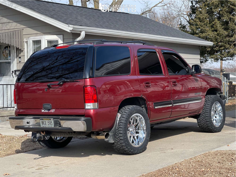2001 Chevrolet Tahoe with 20x10 -19 Hostile Sprocket and 305/50R20 ...