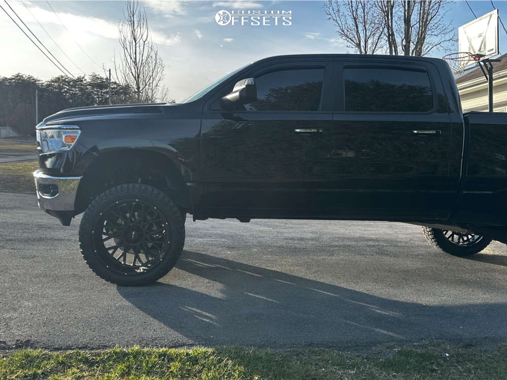 2019 Ram 1500 with 24x12 -51 Vision Rocker and 35/13.5R24 Radar ...