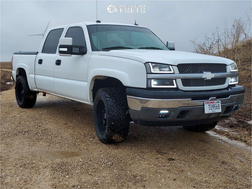 2005 Chevrolet Silverado 1500 with 20x10 -19 Hostile Fury and 33/12 ...