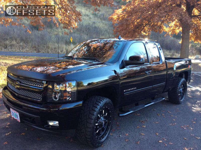 2011 Chevrolet Silverado 1500 with 20x9 1 Fuel Krank and 33/12.5R20 ...