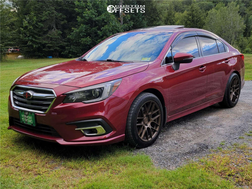 2018 Subaru Legacy with 18x8.5 35 Aodhan Ah-x and 245/45R18 Continental ...
