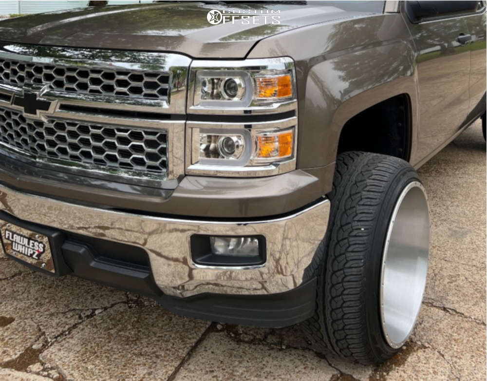 2014 Chevrolet Silverado 1500 with 24x14 -76 XF Forged XFX-304 and 305 ...