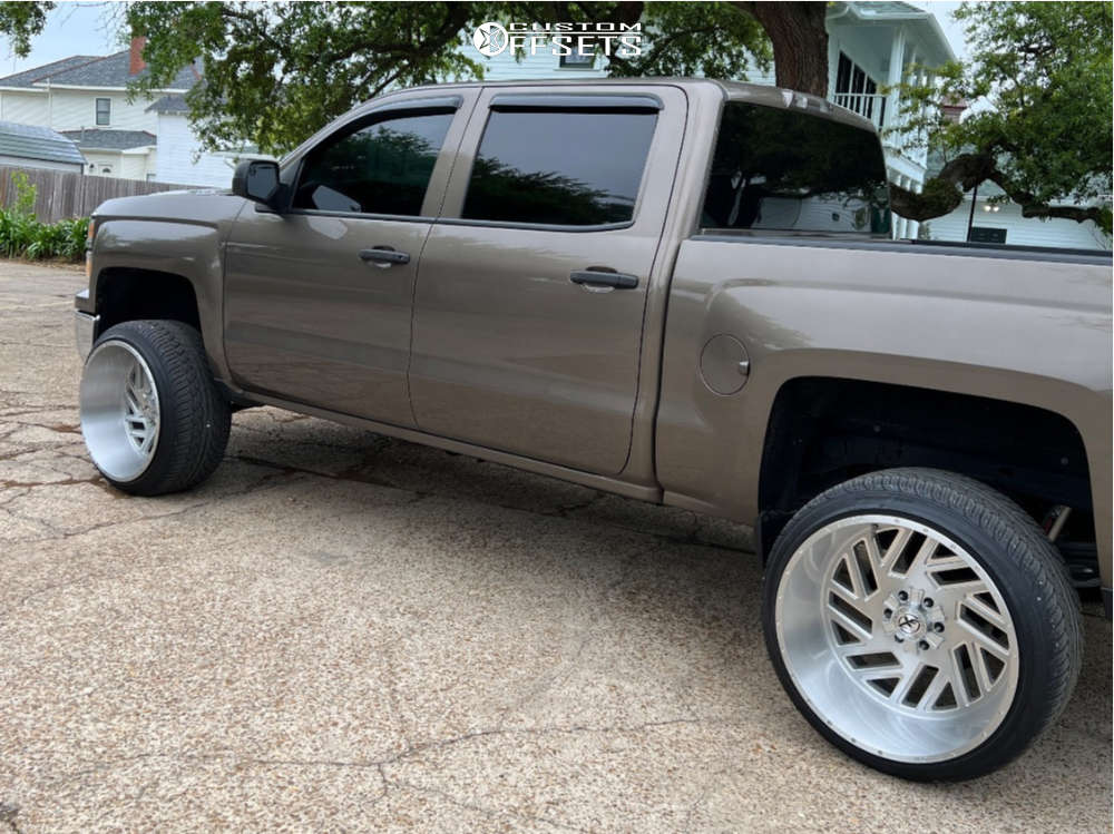 2014 Chevrolet Silverado 1500 with 24x14 -76 XF Forged XFX-304 and 305 ...