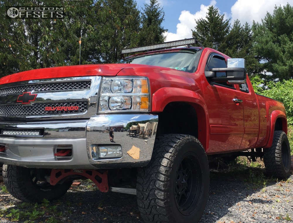 2012 Chevrolet Silverado 1500 with 20x10 -24 XD Rockstar 3 and 35/12 ...