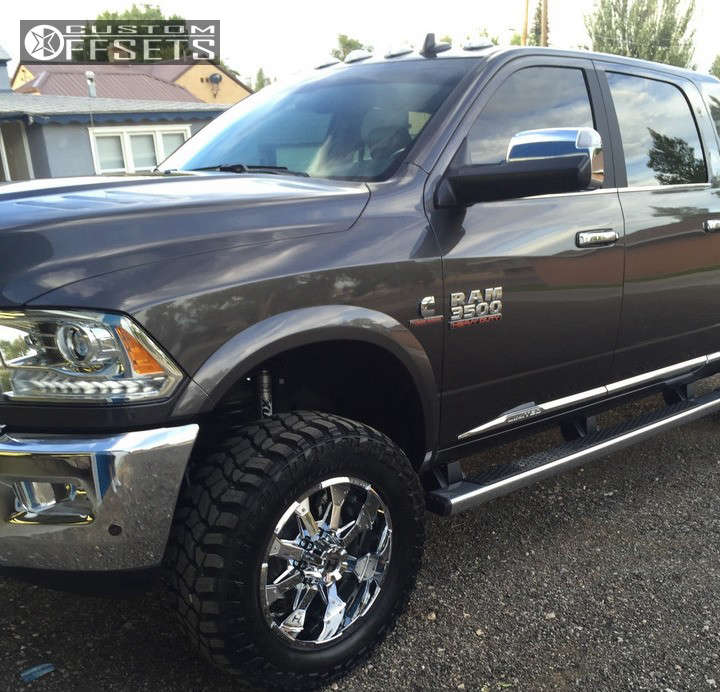 2017 Dodge Ram 3500 with 20x9 0 Hostile Knuckles and 35/12.5R20 Cooper ...