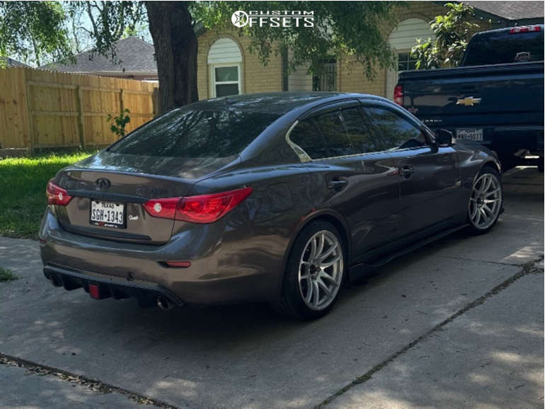 2015 INFINITI Q50 with 19x9.5 22 Vors Tr4 and 225/35R19 Achilles 2233 ...