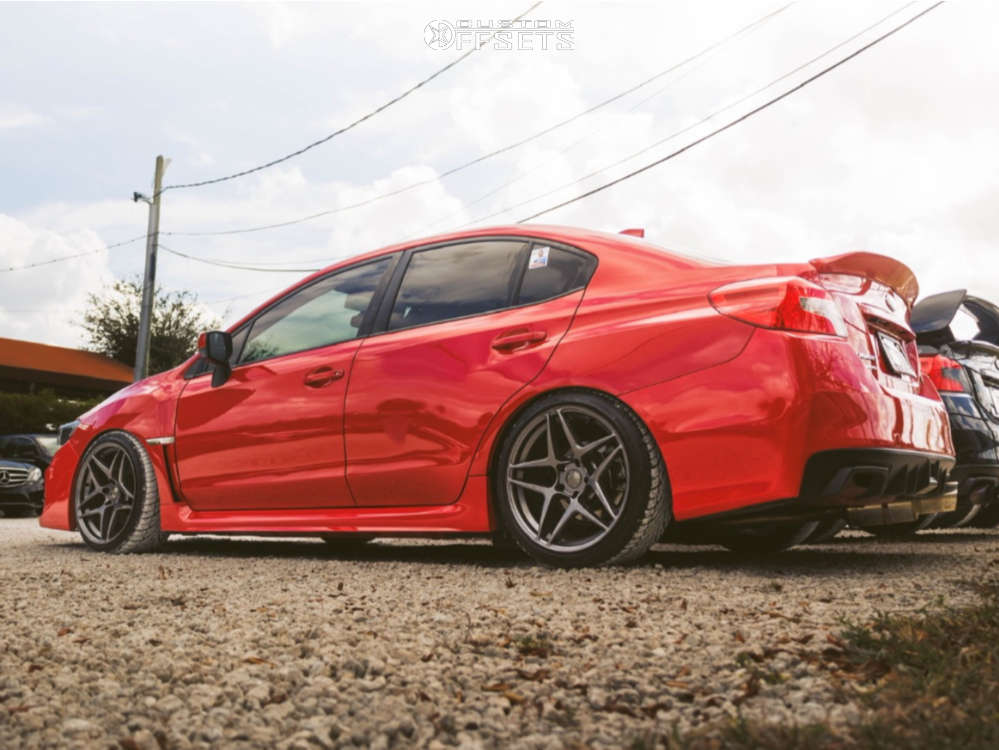 2021 Subaru WRX with 18x9.5 22 Kansei Astro and 225/40R18 Riken Raptor ...