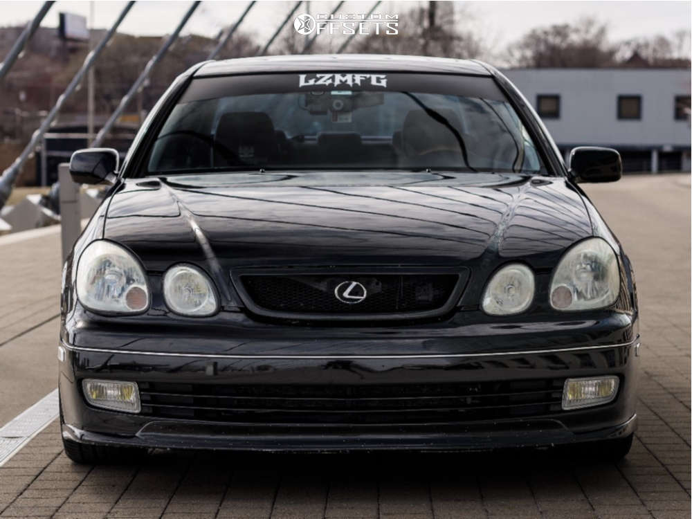 2003 Lexus GS430 with 19x8.5 38 Work Emotion D9r and 245/35R19 Yokohama ...