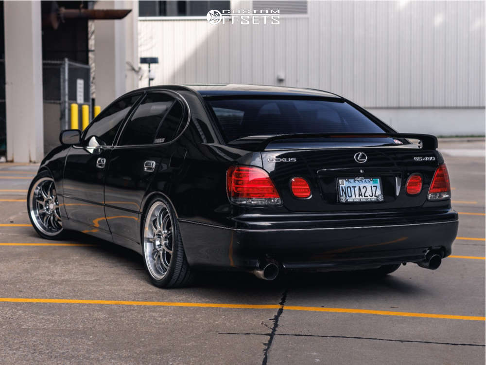 2003 Lexus GS430 with 19x8.5 38 Work Emotion D9r and 245/35R19 Yokohama ...