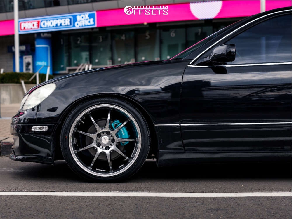 2003 Lexus GS430 with 19x8.5 38 Work Emotion D9r and 245/35R19 Yokohama ...