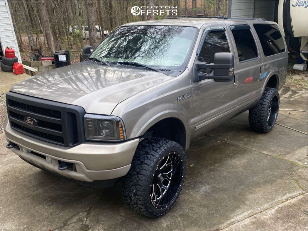 2003 Ford Excursion with 24x12 -44 Hardrock Slammer Xposed and 35/12 ...