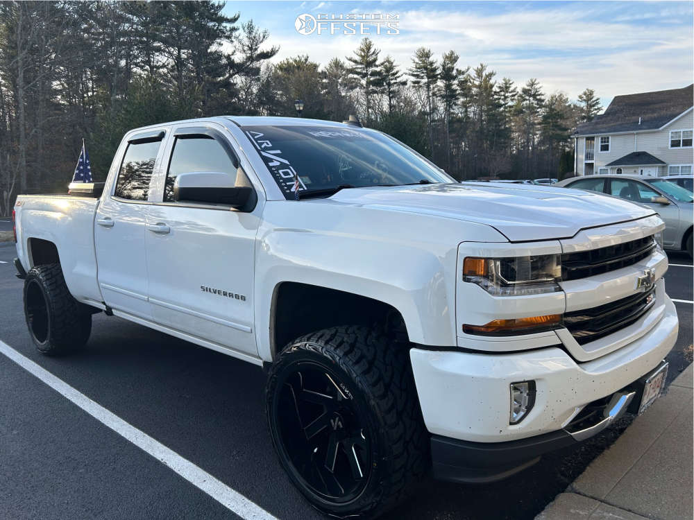 2017 Chevrolet Silverado 1500 with 22x12 -51 ARKON OFF-ROAD Lincoln and ...