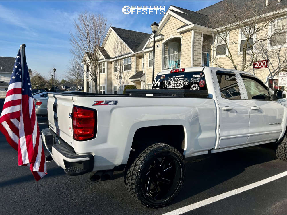 2017 Chevrolet Silverado 1500 with 22x12 -51 ARKON OFF-ROAD Lincoln and ...