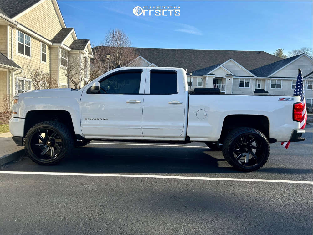2017 Chevrolet Silverado 1500 with 22x12 -51 ARKON OFF-ROAD Lincoln and ...