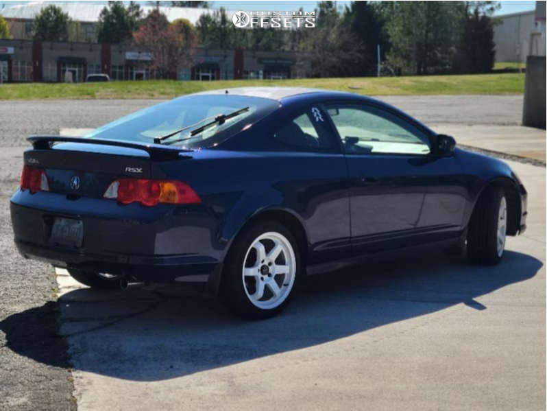 2004 Acura RSX with 17x8 35 AVID1 Av6 and 215/45R17 Michelin Pilot ...