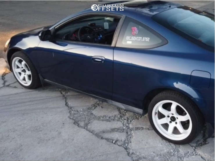 2004 Acura RSX with 17x8 35 AVID1 Av6 and 215/45R17 Michelin Pilot ...