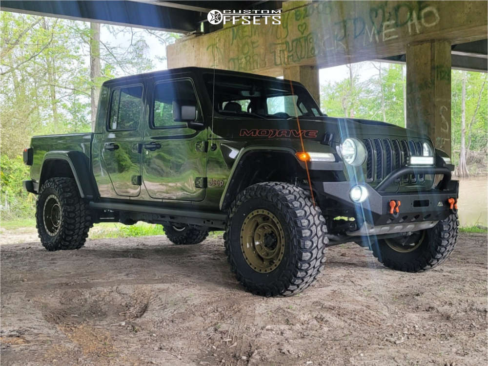 2021 Jeep Gladiator with 17x8.5 -18 Black Rhino Convoy and 35/12.5R17 ...