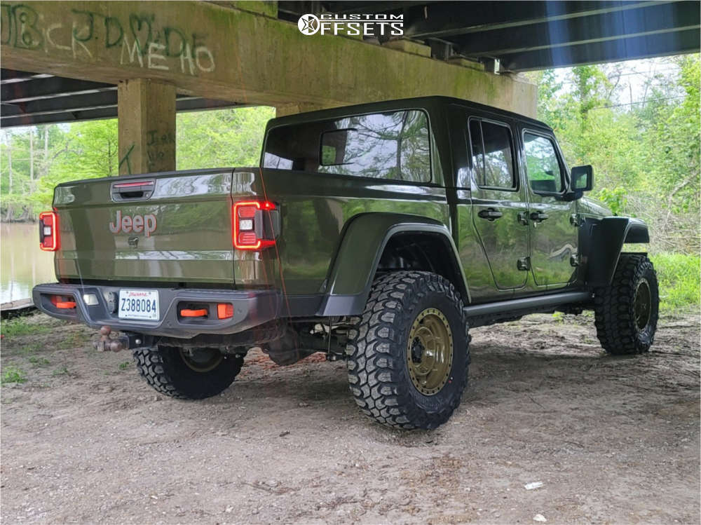 2021 Jeep Gladiator with 17x8.5 -18 Black Rhino Convoy and 35/12.5R17 ...