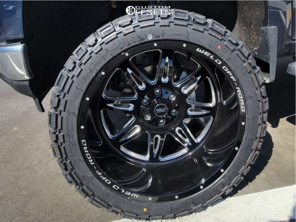 2022 Chevrolet Silverado 1500 with 22x12 -44 Weld Off-Road Cheyenne and ...