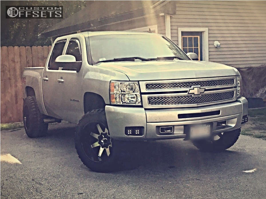2012 Chevrolet Silverado 1500 with 20x12 -51 Toxic Widow and 33/12.5R20 ...