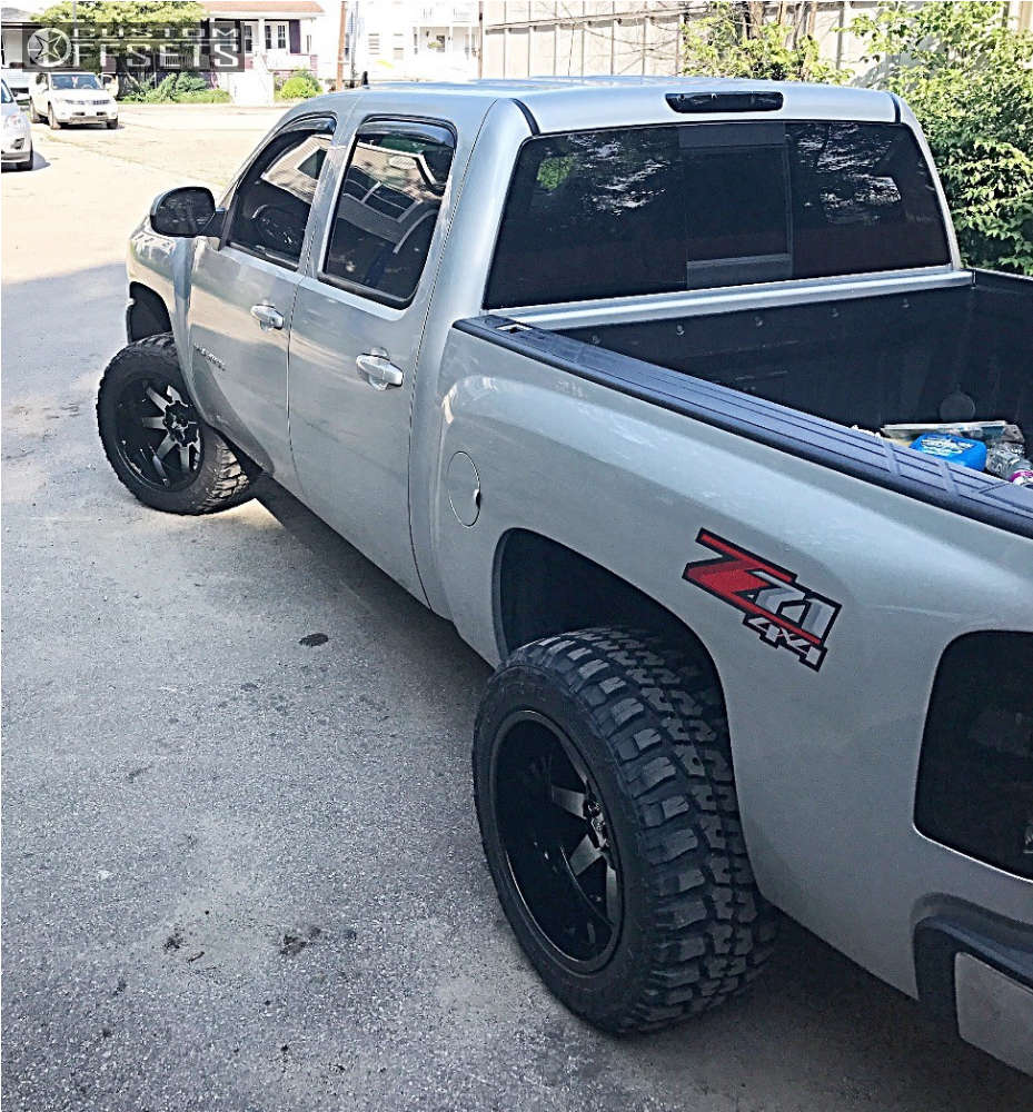 2012 Chevrolet Silverado 1500 with 20x12 -51 Toxic Widow and 33/12.5R20 ...