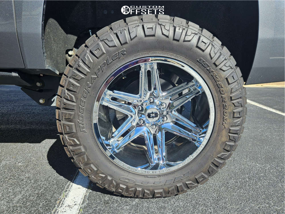 2019 Chevrolet Suburban with 20x10 -25 Vision Razor and 35/12.5R20 ...
