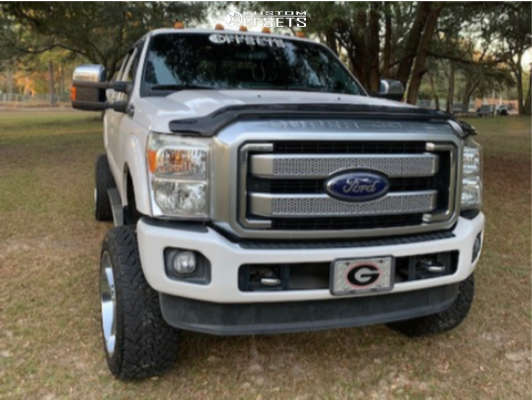 2016 Ford F-250 Super Duty with 22x12 -51 Vision Rocker and 35/12.5R22 ...
