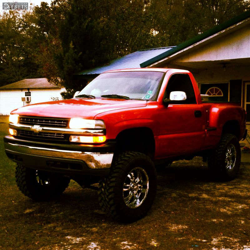 2001 Chevrolet Silverado 1500 with 20x10 -10 Liquid Metal Offroad and ...