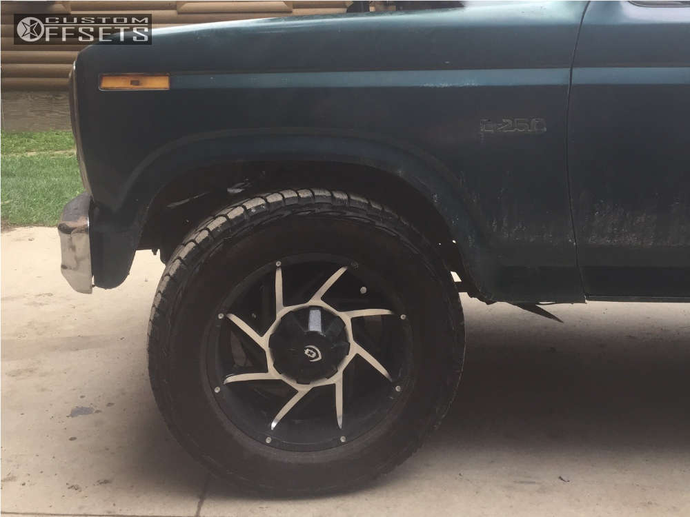 1984 Ford F-250 with 20x9 -12 Vision Prowler and 275/65R20 Cooper ...