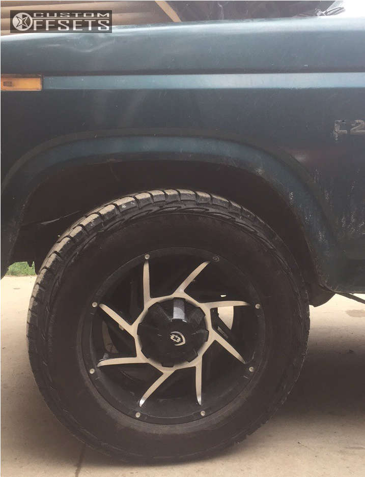 1984 Ford F-250 with 20x9 -12 Vision Prowler and 275/65R20 Cooper ...