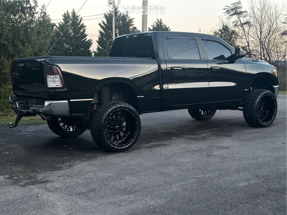 2019 Ram 1500 with 24x12 -51 Vision Rocker and 35/13.5R24 Radar ...