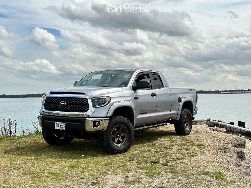 2020 Toyota Tundra with 18x9 Fuel Shok and 295/70R18 Falken WildPeak ...