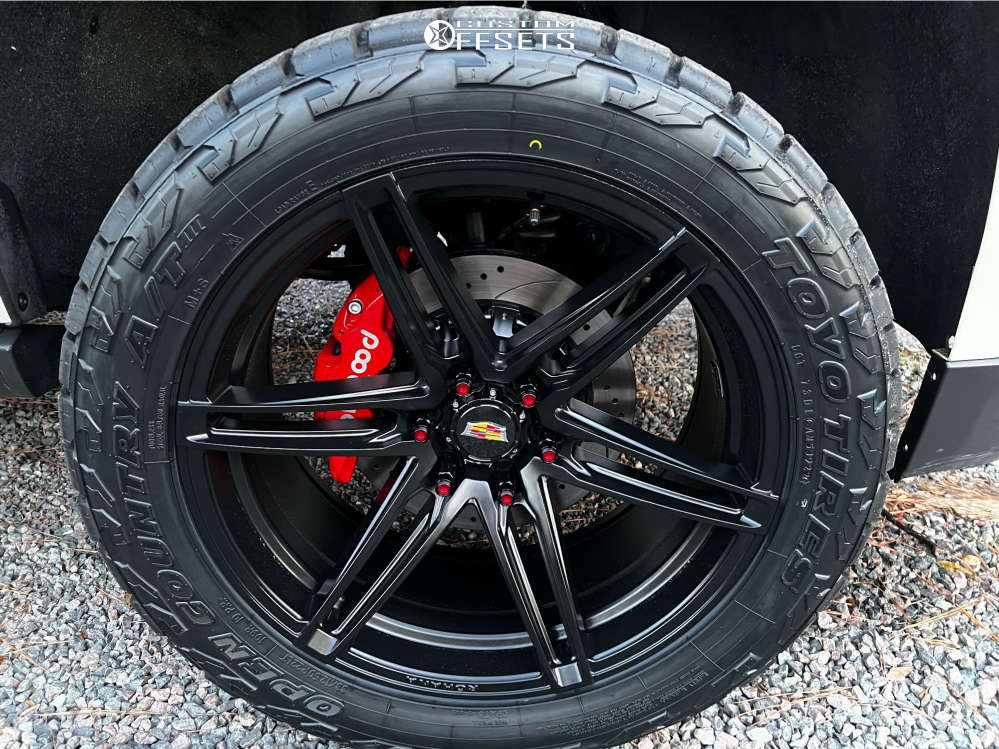 2015 Cadillac Escalade ESV with 22x9.5 0 Rohana Rfv1 and 33/12.5R22 ...