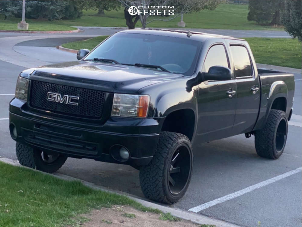2009 GMC Sierra 1500 with 22x12 -51 ARKON OFF-ROAD Lincoln and 33/12 ...