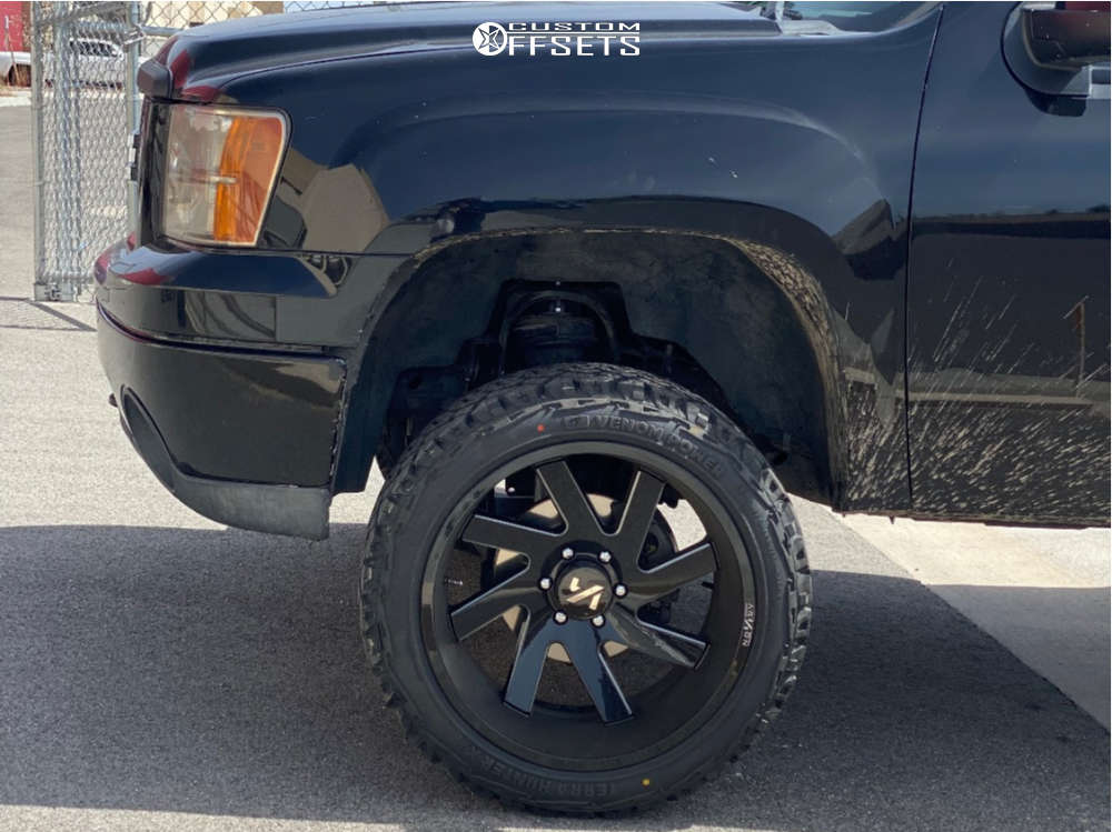 2009 GMC Sierra 1500 with 22x12 -51 ARKON OFF-ROAD Lincoln and 33/12 ...